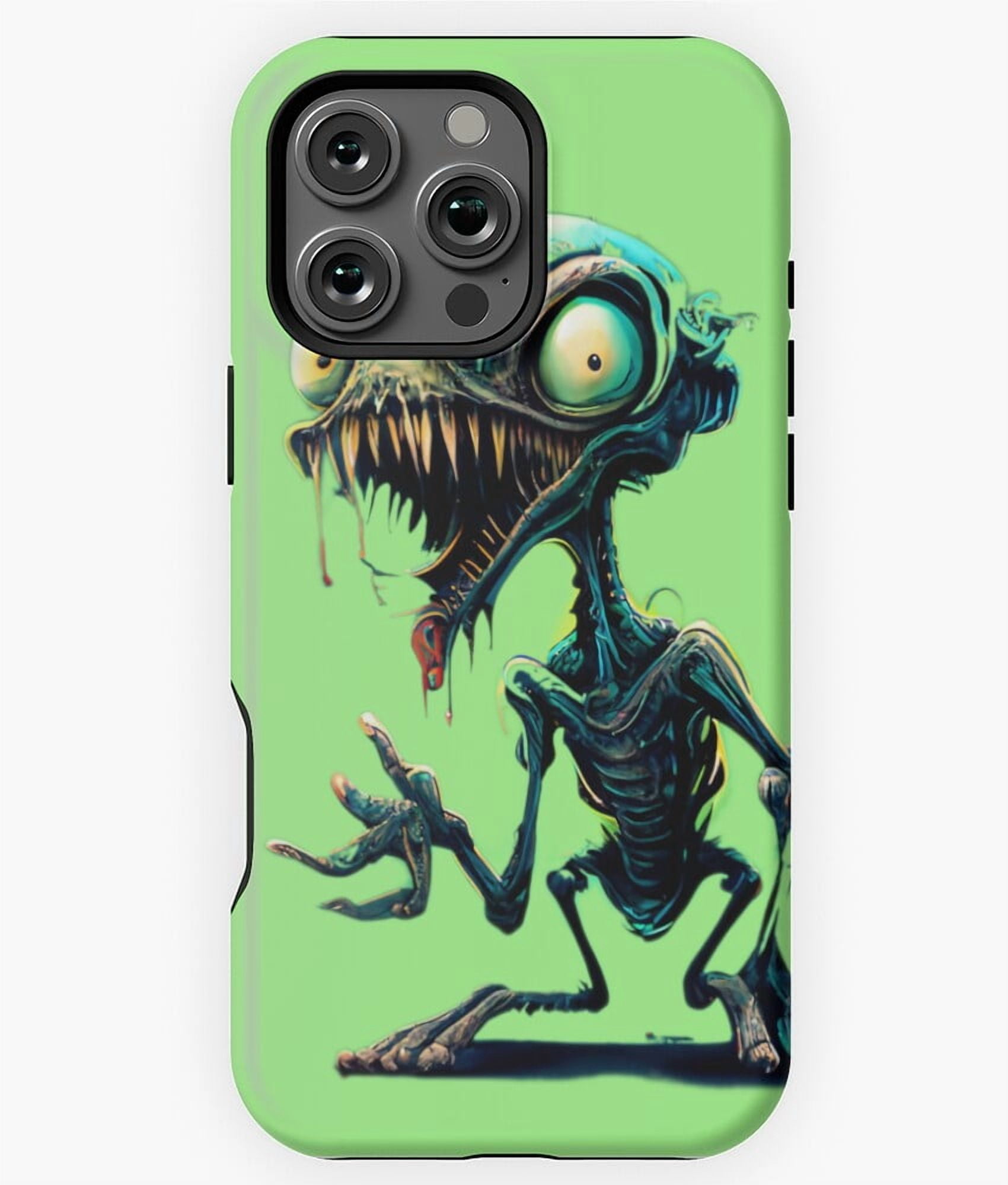 Cute Alien Monster Baby Creature M1026 Phone Case for iPhone 17 16 15 14 13 12 11 Pro Max ...