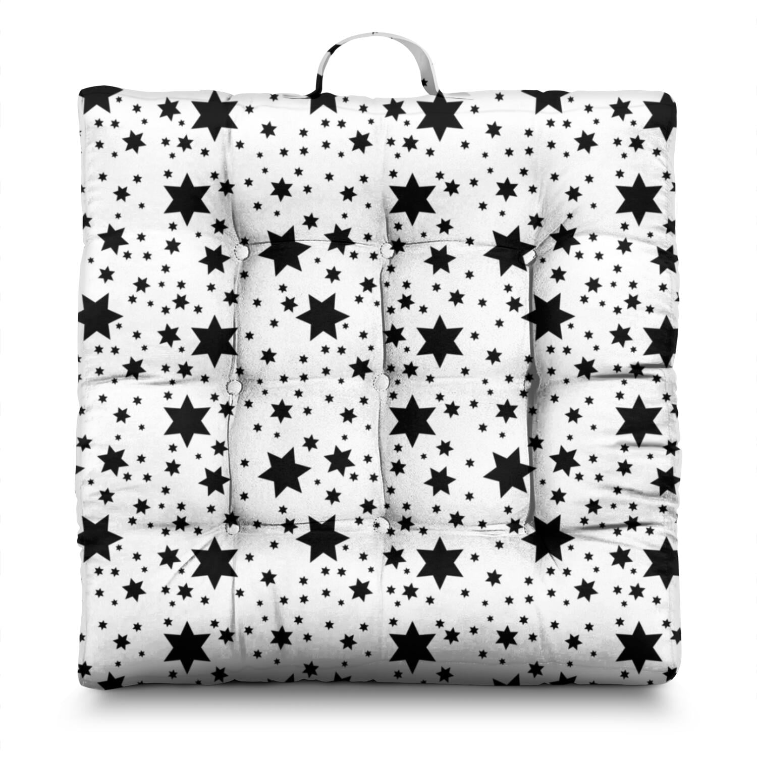 Cute Alien Themed Meditation Cushion, Fluffy Square Floor Pillow with ...