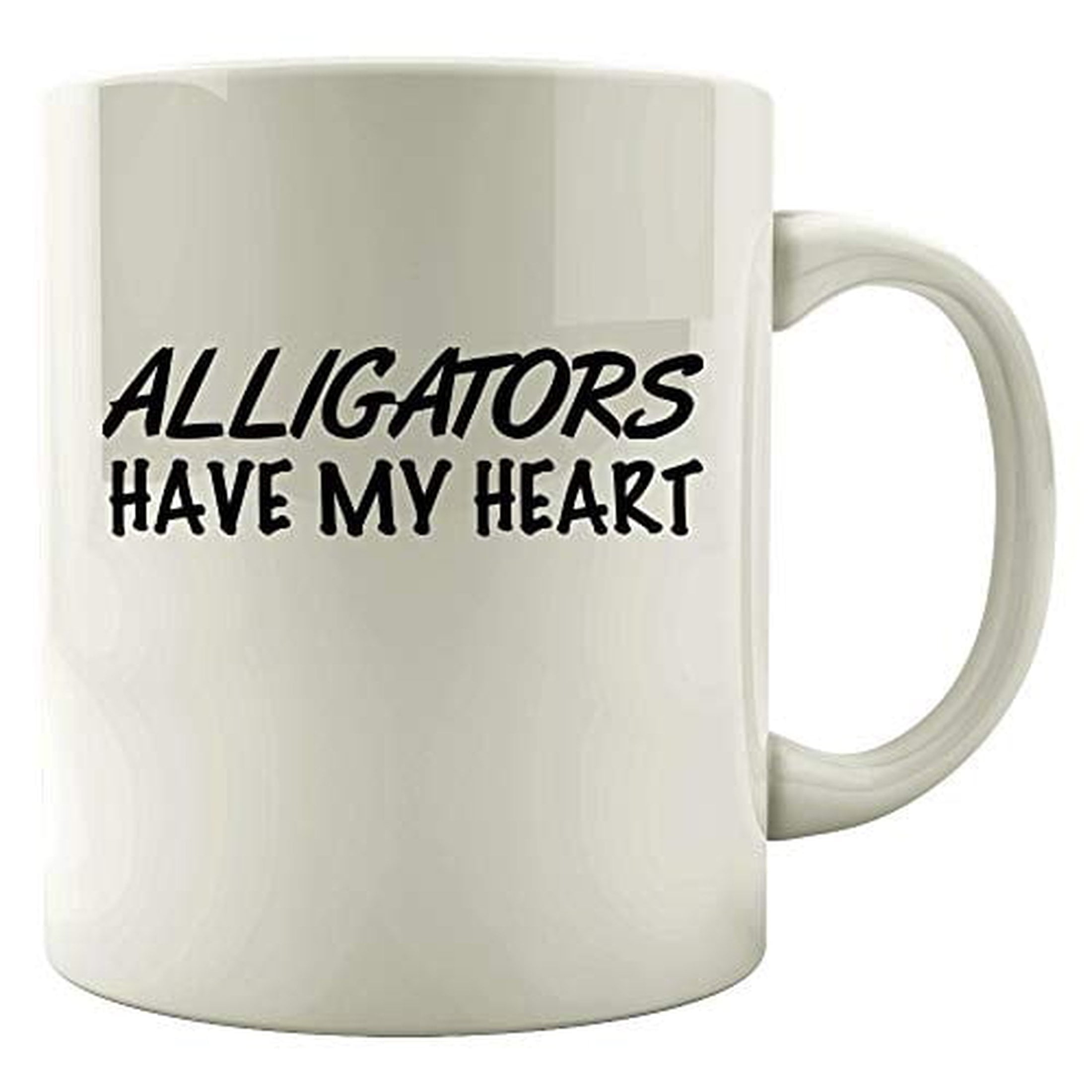 Alligator 11 oz Coffee Mug - Alligators Have My Heart White Ceramic ...