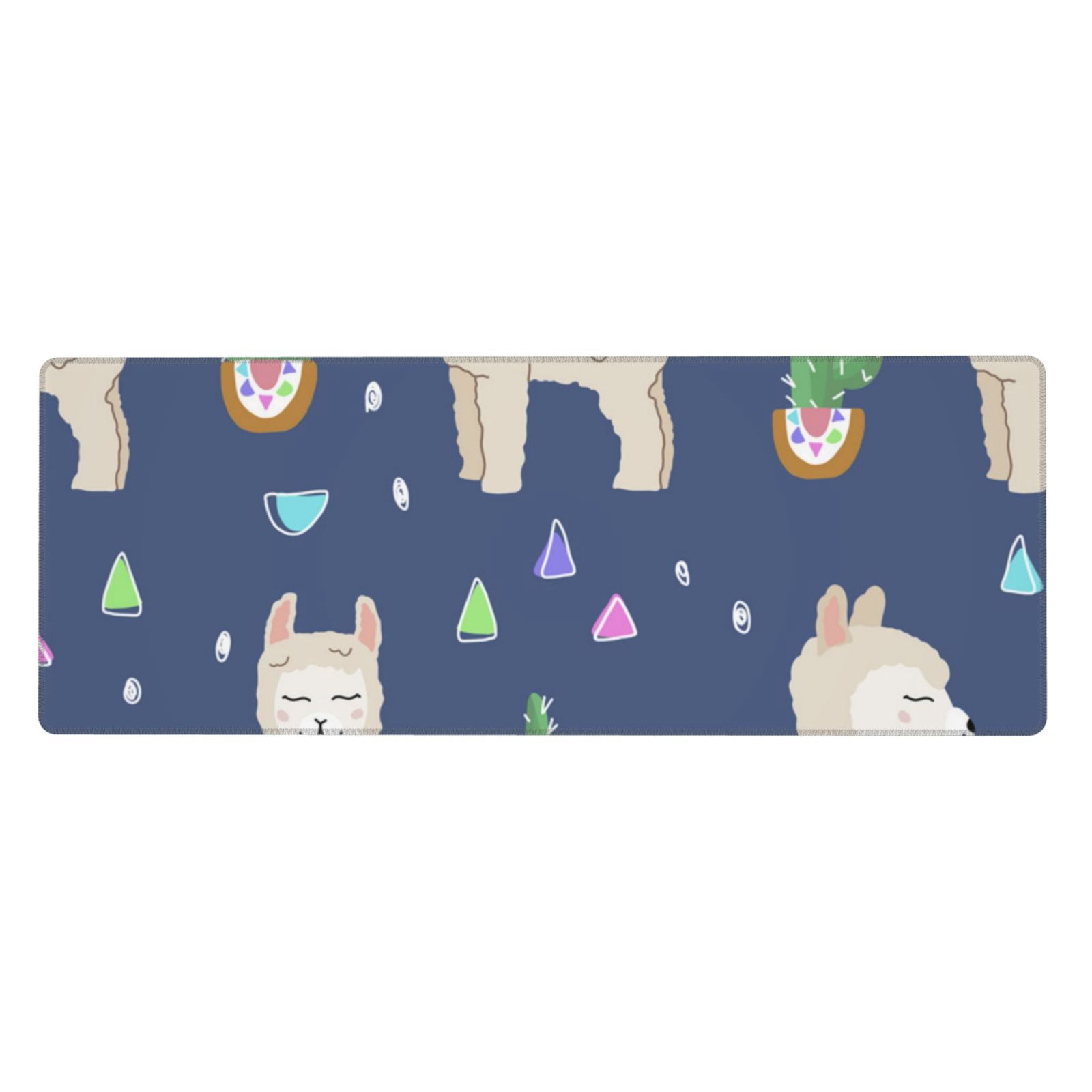 Cute Alpaca Cactus Peru Llama Mouse Pad Extended Large Gaming Mousepad ...
