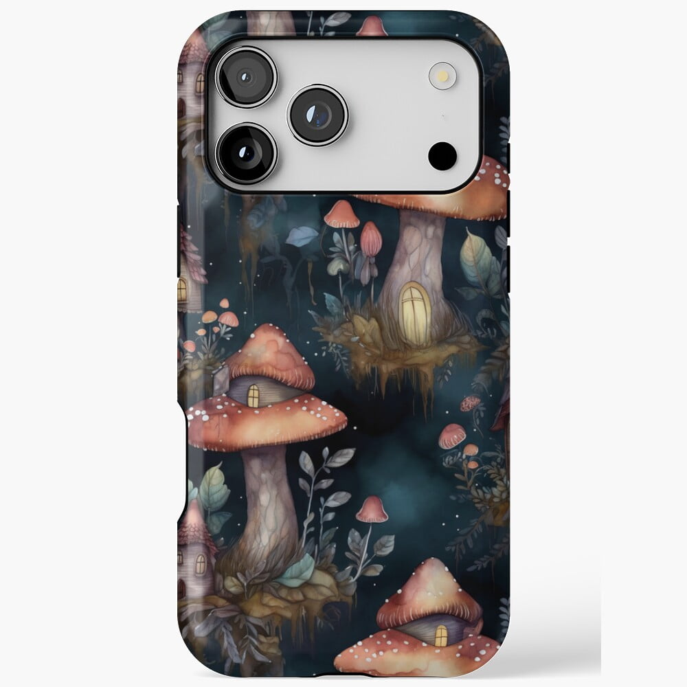 Cute And Magic Mushroom Fairy Village Phone Cover for iPhone 11 12 13 ...