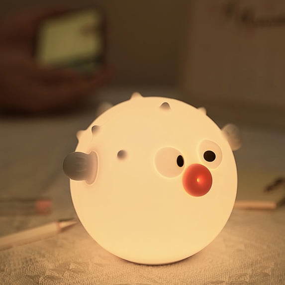 Cute Anemonefish Night Light, Squishy Night Lamp, Dimmable Timer ...