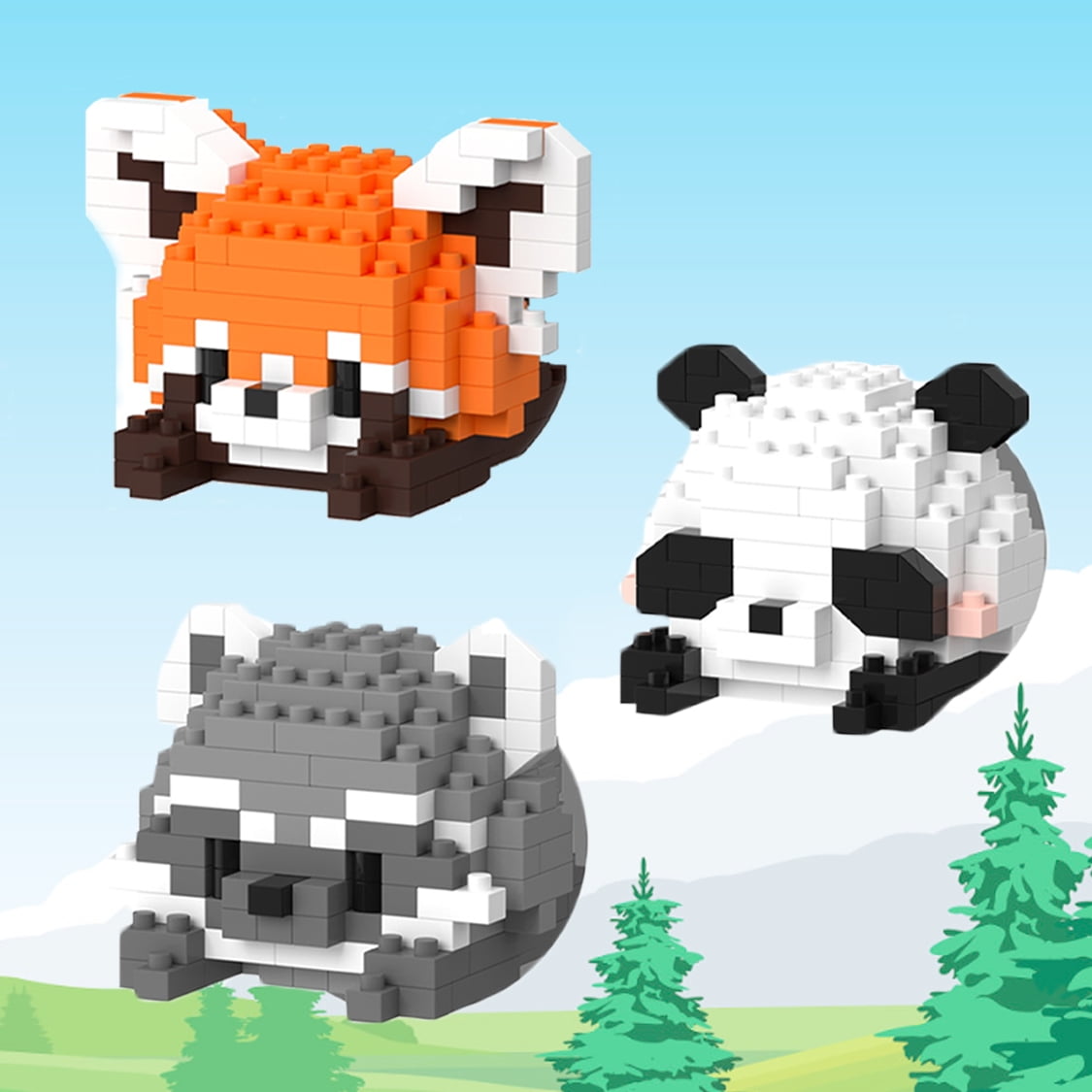 Cute Animal Building Block Adult Micro Building Blocks Mini Building ...