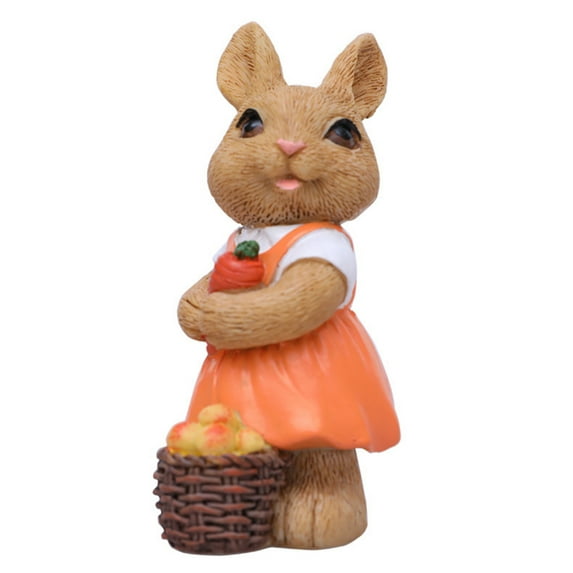 Cute Animal Cart Garden Decor, Outdoor Lawn Ornament, Creative Animal ...