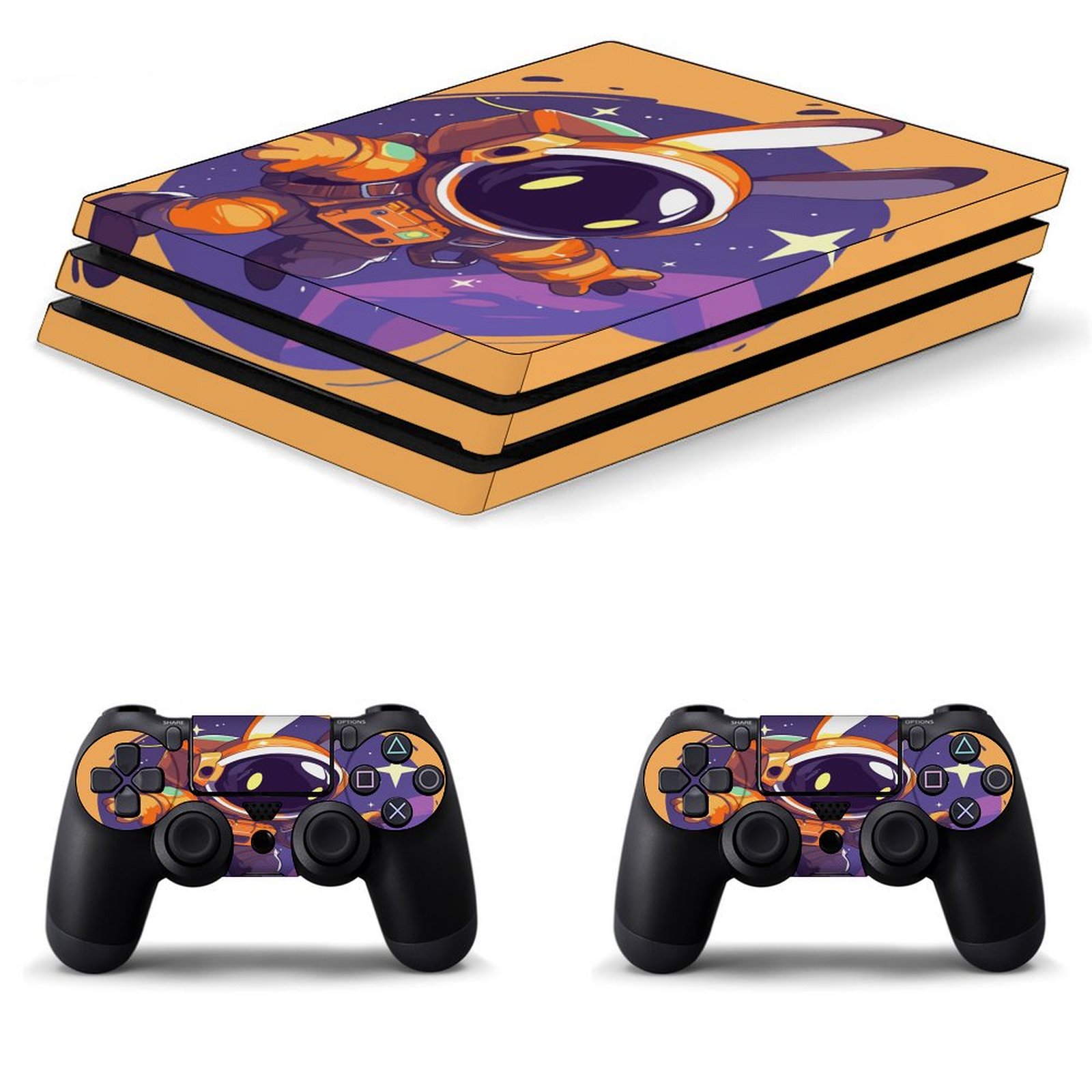 Cute Animal Cartoon Space Astronaut PS4/PS4 Pro/PS4 Slim Skin Sticker ...