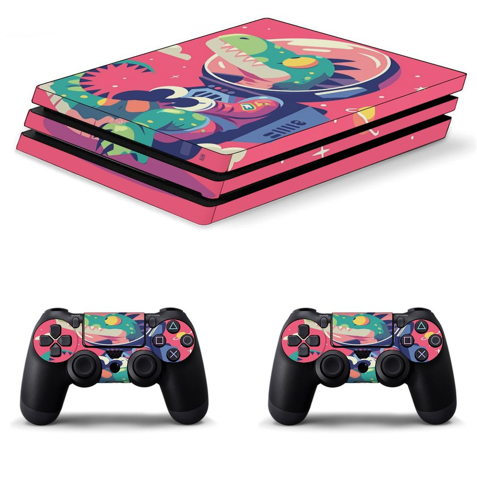 Cute Animal Cartoon Space Astronaut PS4/PS4 Pro/PS4 Slim Skin Sticker ...