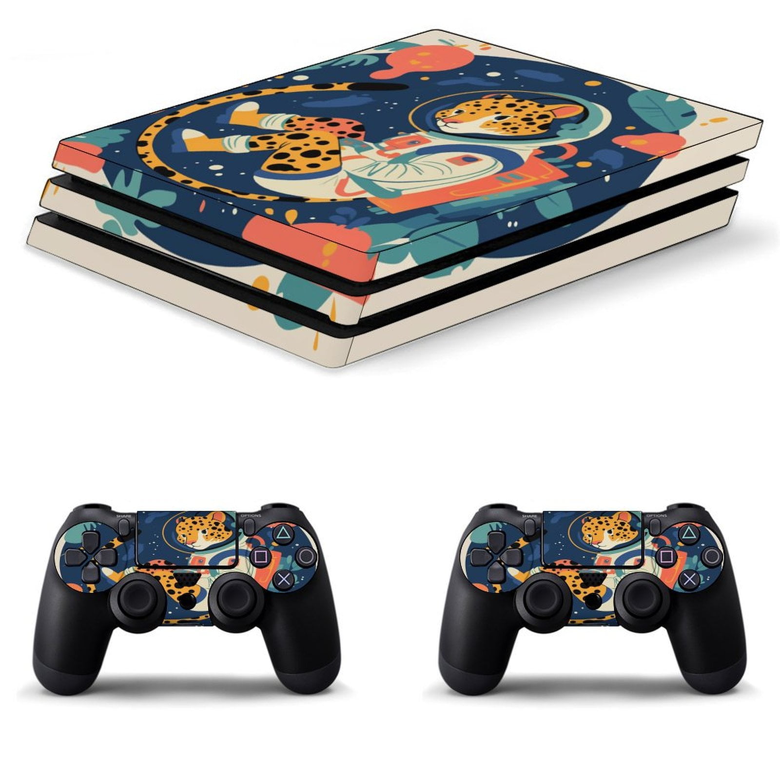 Cute Animal Cartoon Space Astronaut PS4/PS4 Pro/PS4 Slim Skin Sticker ...