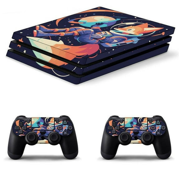 Cute Animal Cartoon Space Astronaut PS4/PS4 Pro/PS4 Slim Skin Sticker ...