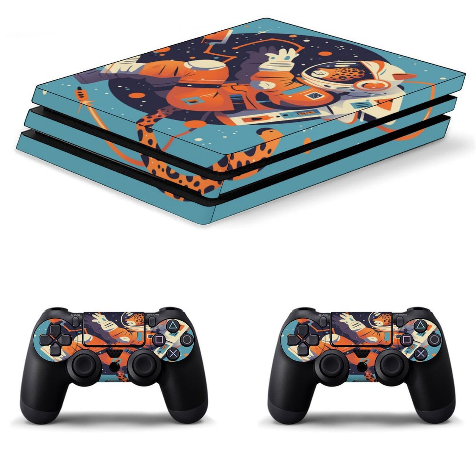 Cute Animal Cartoon Space Astronaut PS4/PS4 Pro/PS4 Slim Skin Sticker ...
