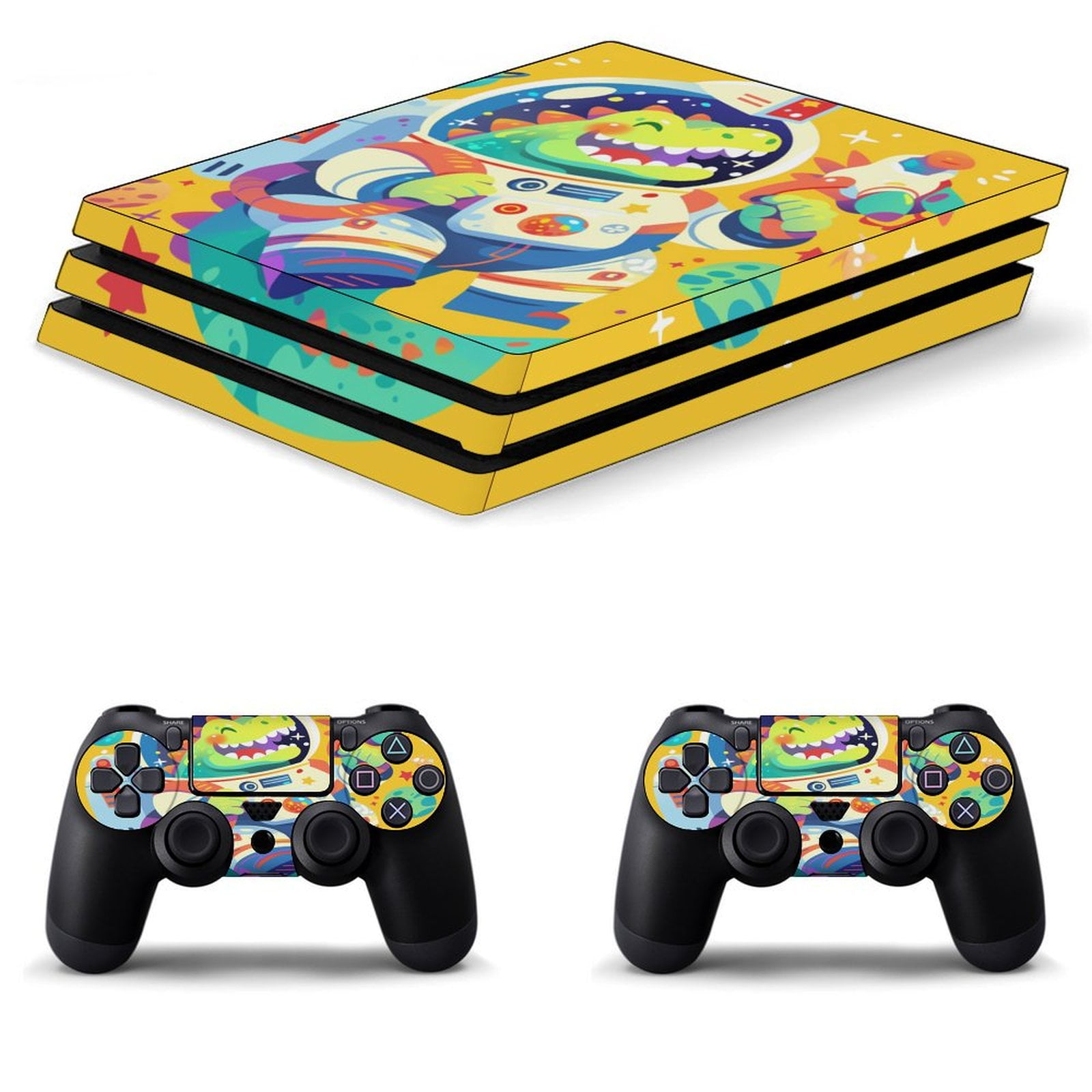 Cute Animal Cartoon Space Astronaut PS4/PS4 Pro/PS4 Slim Skin Sticker ...