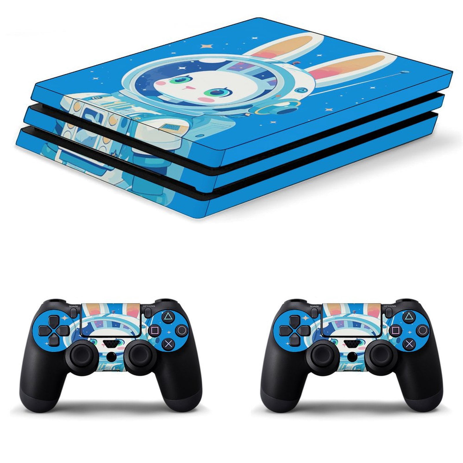 Cute Animal Cartoon Space Astronaut PS4/PS4 Pro/PS4 Slim Skin Sticker ...