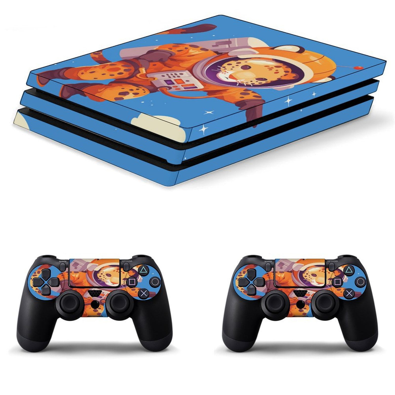 Cute Animal Cartoon Space Astronaut PS4/PS4 Pro/PS4 Slim Skin Sticker ...
