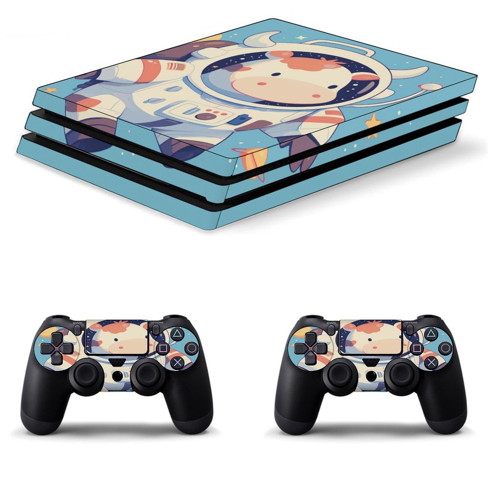 Cute Animal Cartoon Space Astronaut PS4/PS4 Pro/PS4 Slim Skin Sticker ...