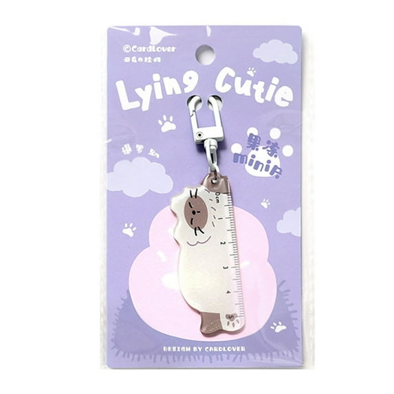 Cute Animal Design Ruler Keychain with Centimeter Scale Measuring Tool ...