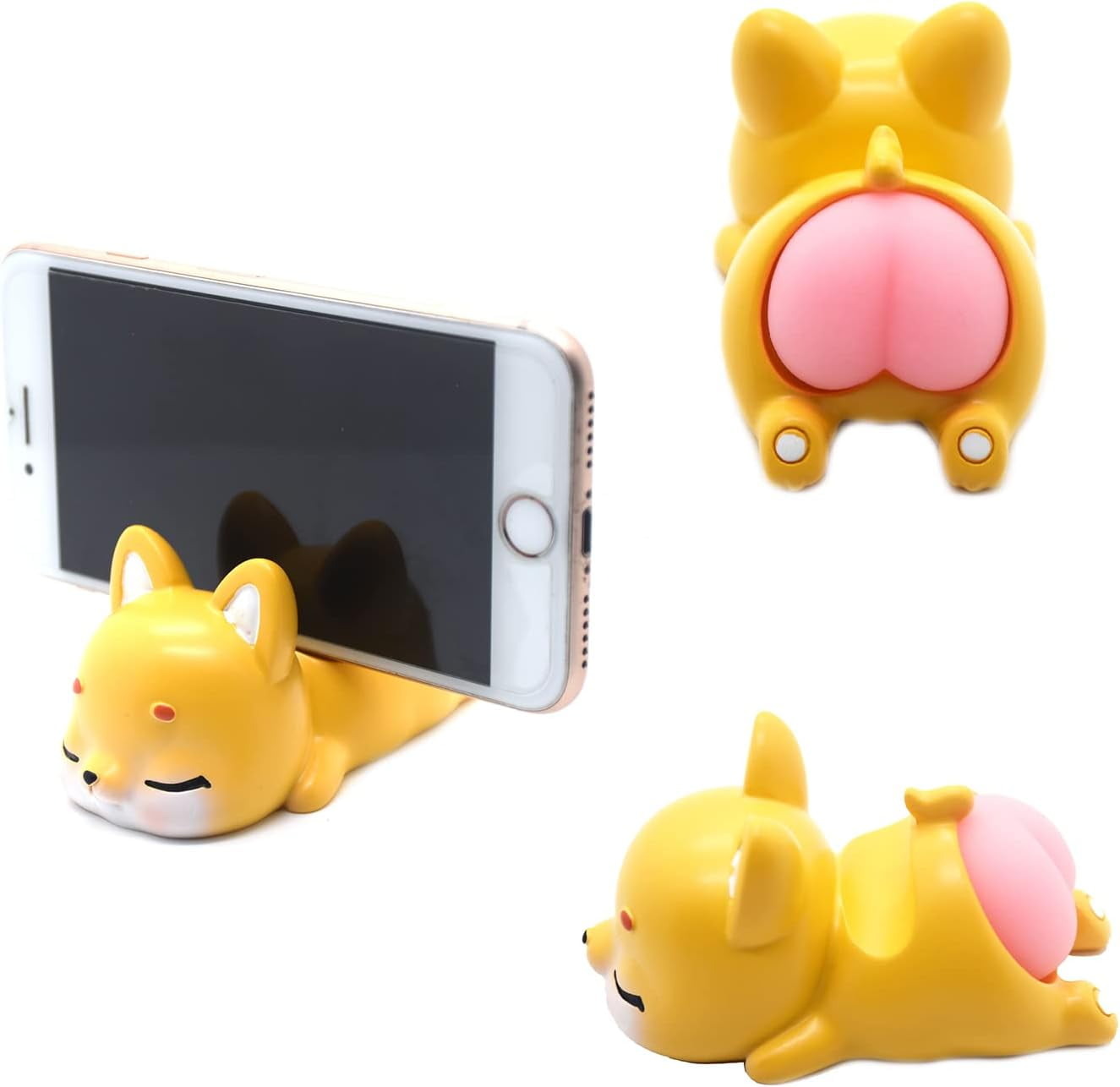 Cute Animal Dog Cell Phone Stand Holder, Small Desk Phone Stand Mount ...