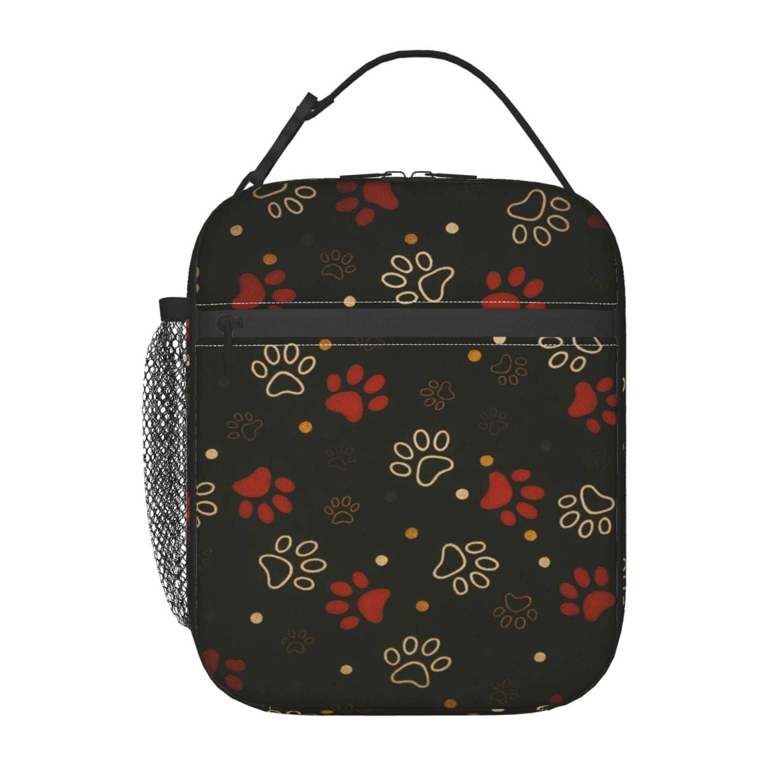 Cute Animal Dog Paw Print Insulated Lunch Bag Lunch Bag Portable ...