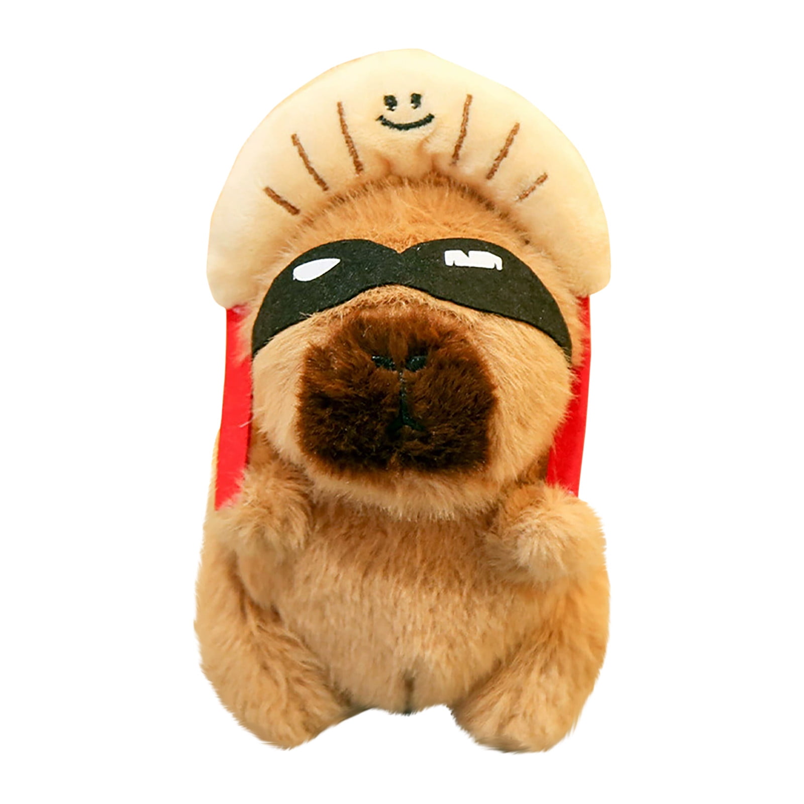 Cute Animal Dog Plush with Cooking Chef Hat Keychain Stuffed Animal ...