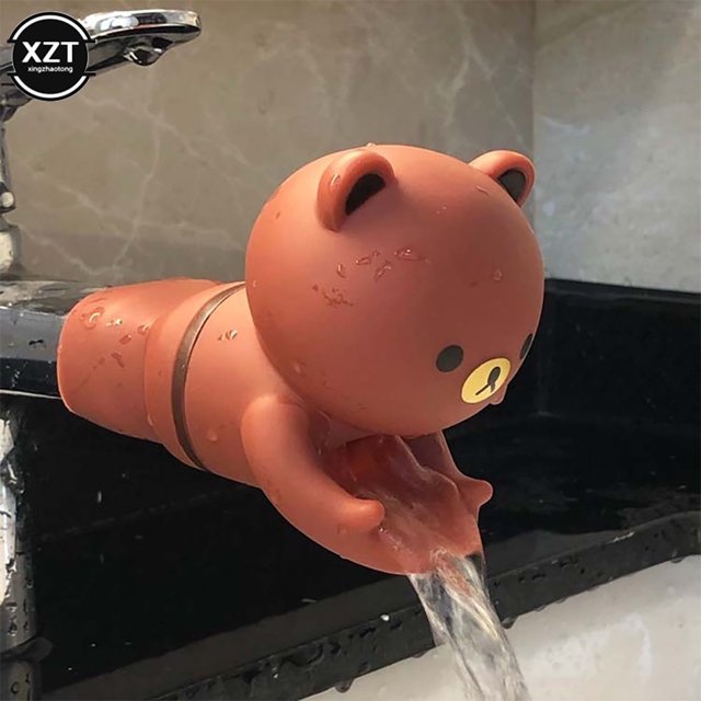 Cute Animal Faucet Extender Kids Baby Children Help Washing Hands Sink ...
