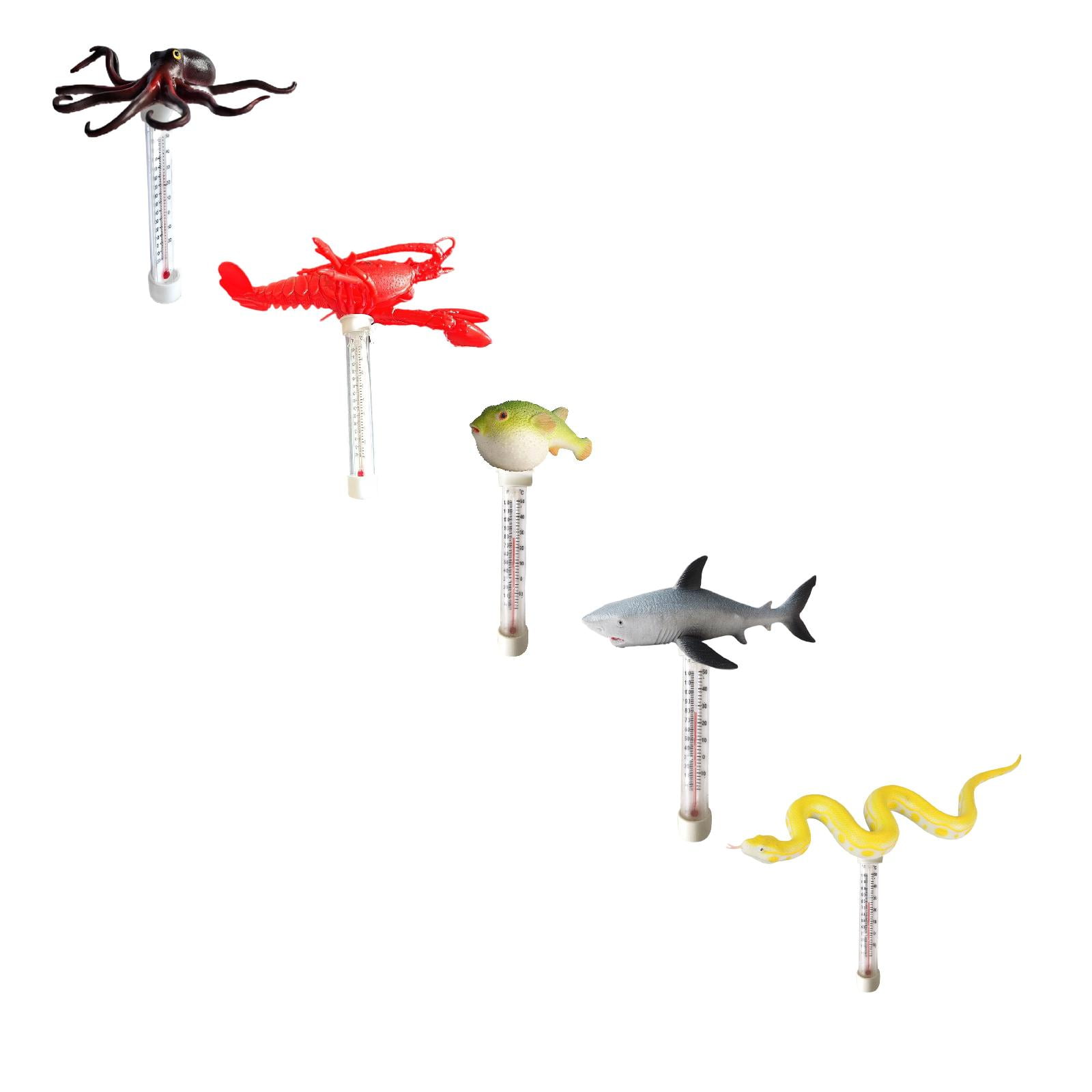 Cute Animal Floating Pool Thermometer - Easy Read Water Temperature Gauge for Swimming Pools ...