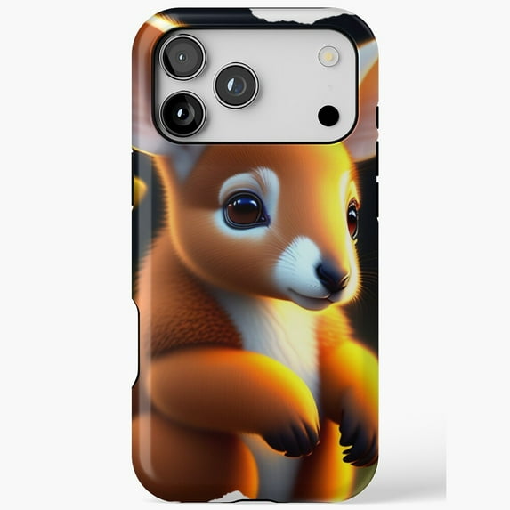 Cute Animal Kangaroo Legendary Cartoon Illustration iPhone Case 17 16 ...