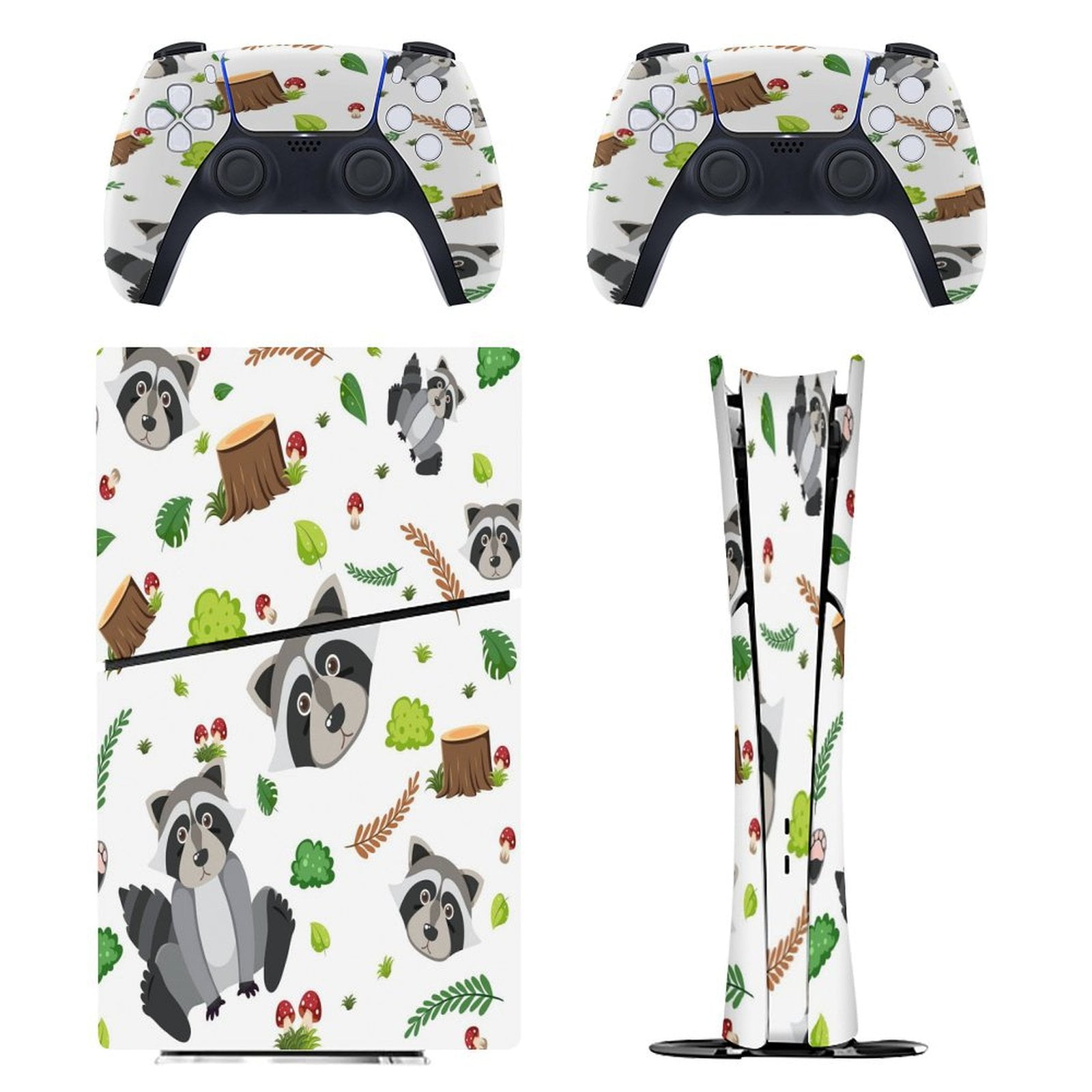 Cute Animal PS5/PS5 Slim Digital Disc Skin Sticker For Console And ...