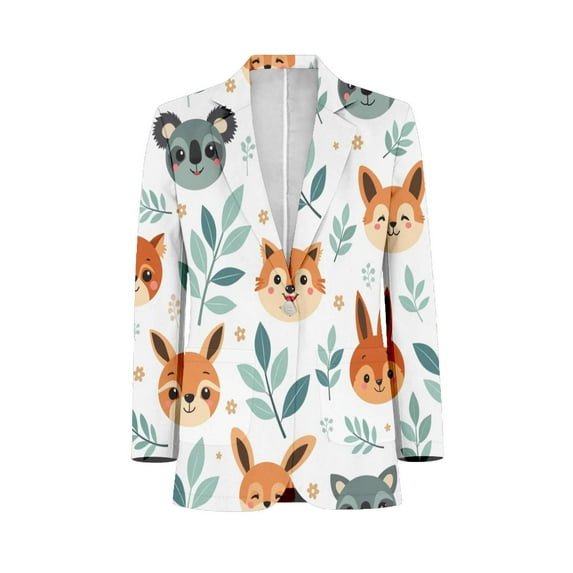 Cute Animal Pattern Design Men Blazers Slim Clothing Summer Jacket Man ...