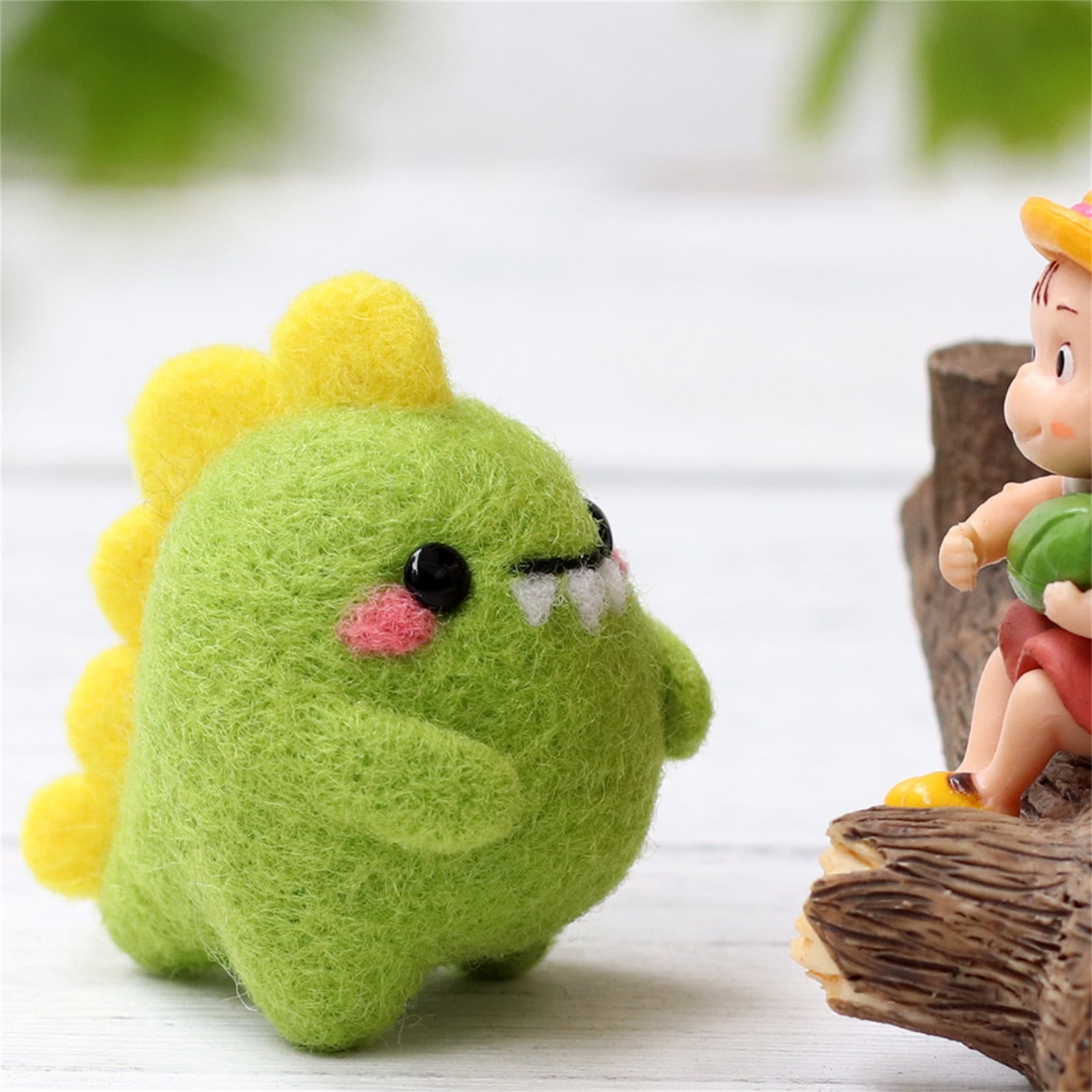 Cute Animal Pattern Handmade DIY Felting Kit, Animals Needle Felting ...