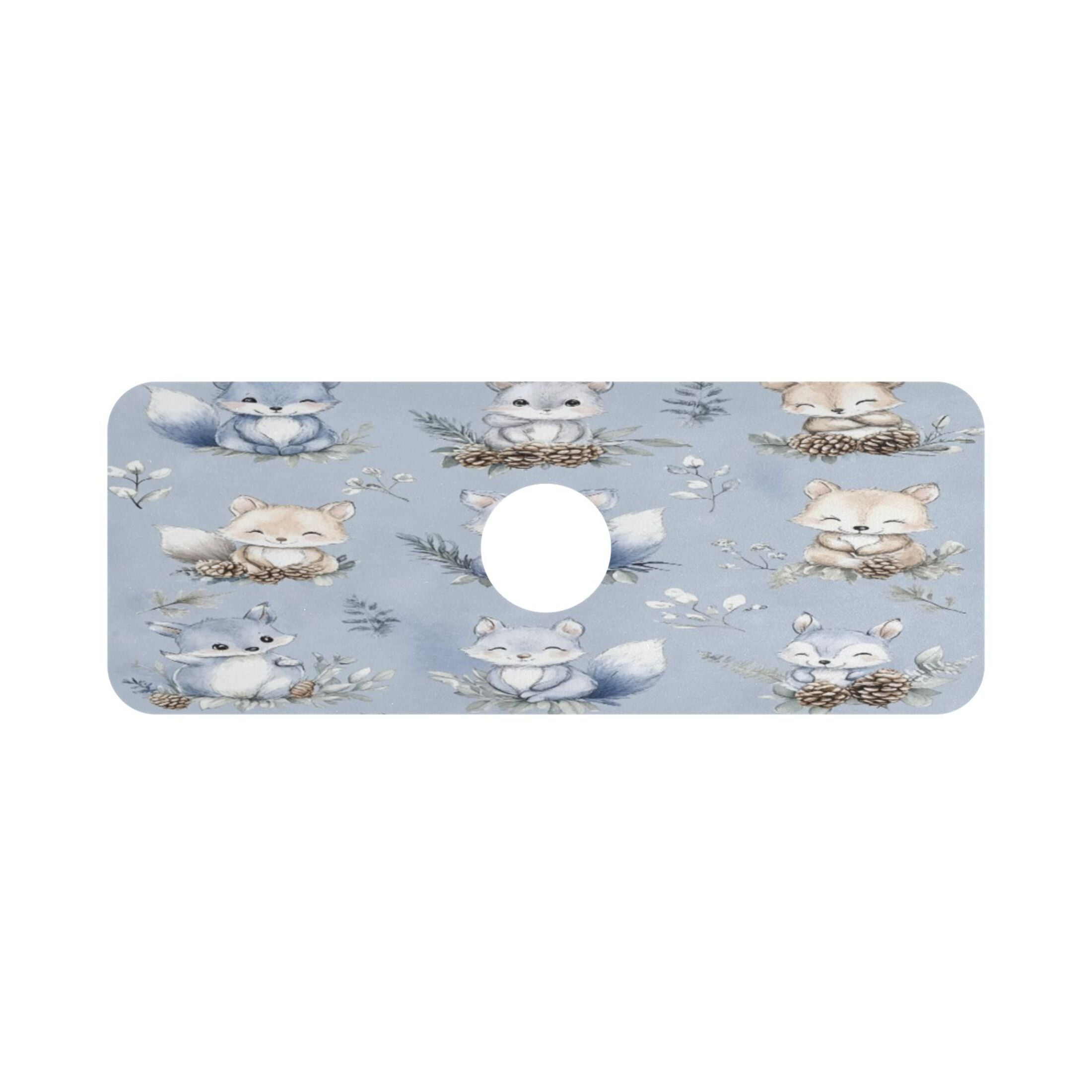Cute Animal Pattern Single Compact Faucet Drying Pad 14.7x5.4in ...