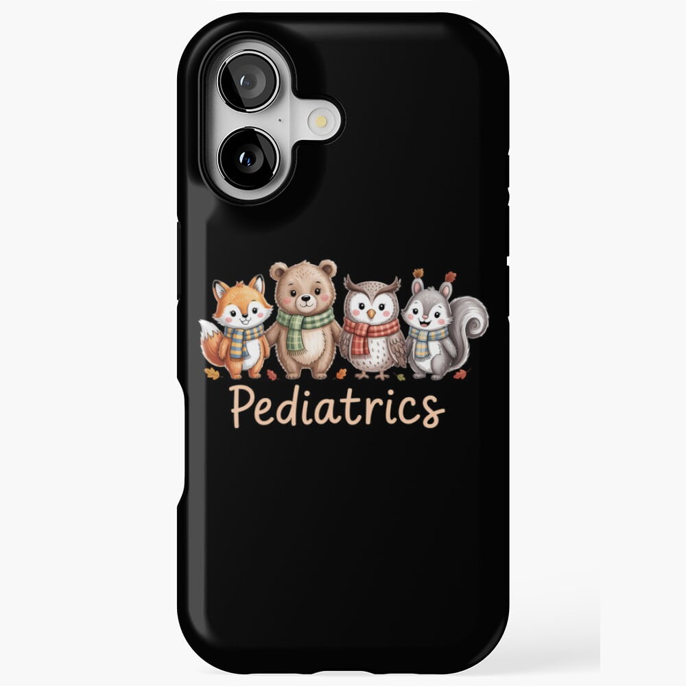 Cute Animal Pediatric Nurse Thanksgiving Art iPhone 17 11 12 13 14 15 ...