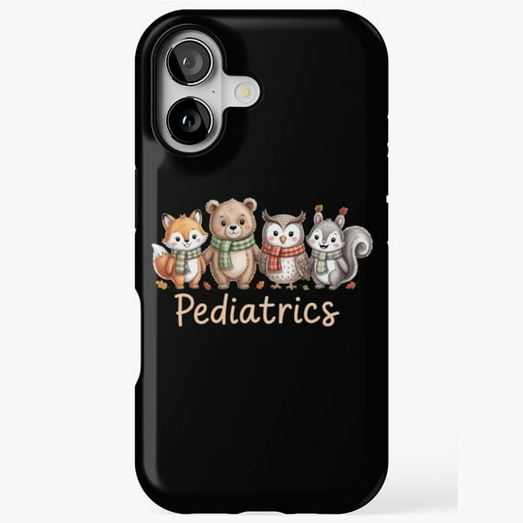 Cute Animal Pediatric Nurse Thanksgiving Art iPhone 17 11 12 13 14 15 ...