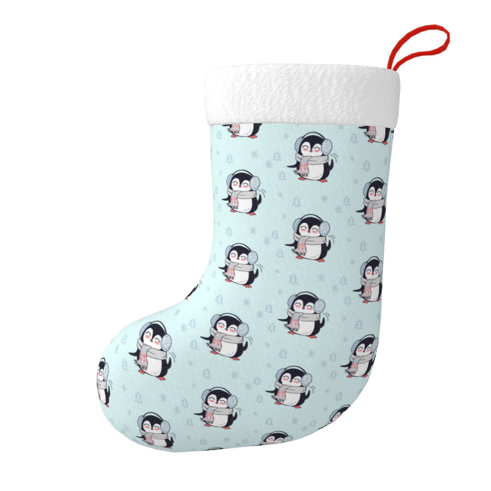 Cute Animal Penguin Printchristmas Stocking Gift, 17 Inch Xmas ...