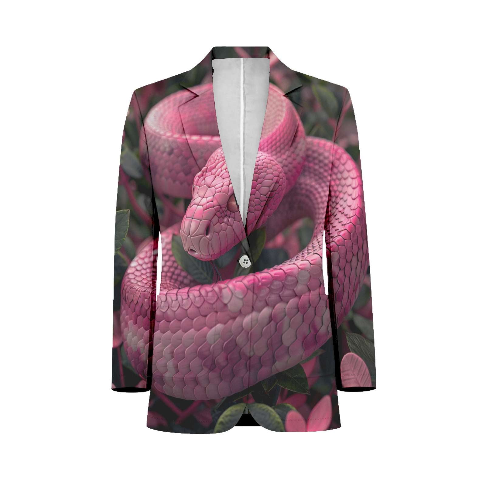 Cute Animal Pink Snake Customized Men's Suits full man Shawl Collar ...
