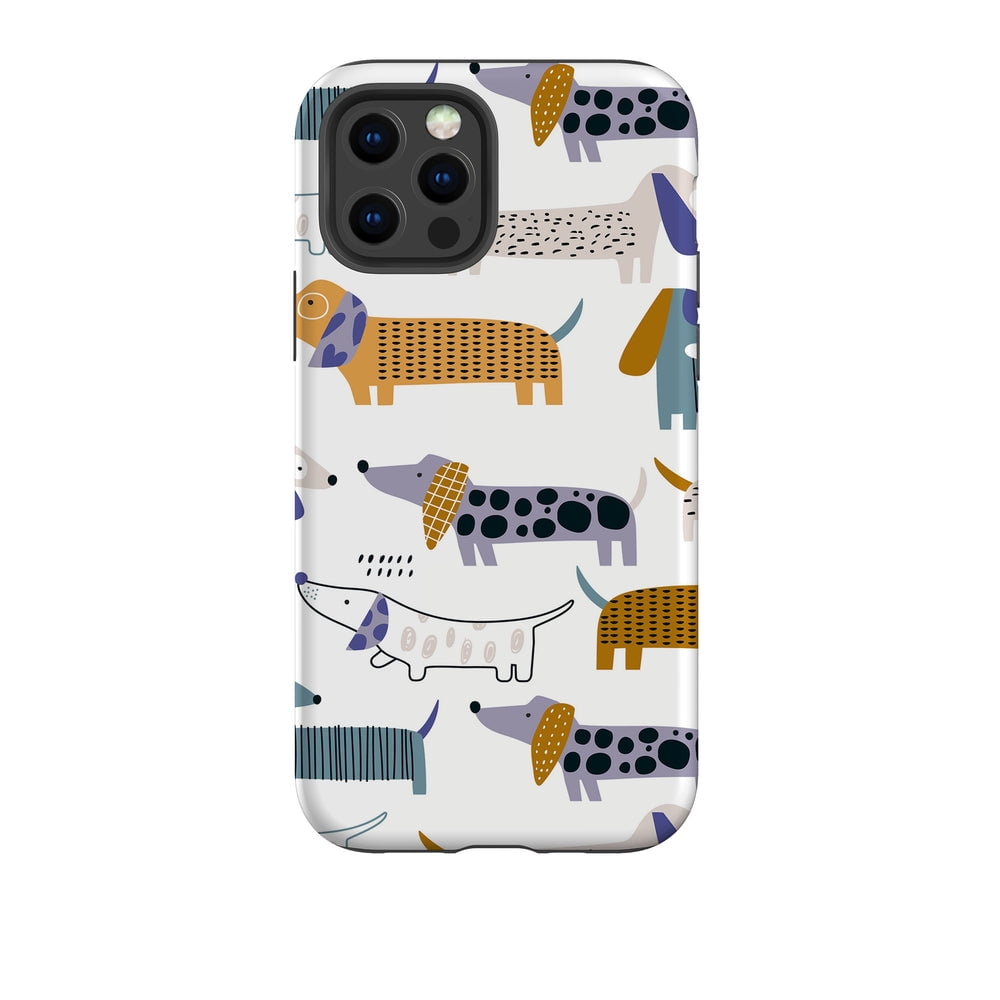 Cute Animal Sausage Dog Pattern Phone Case for iPhone 11 12 13 14 15 16 ...