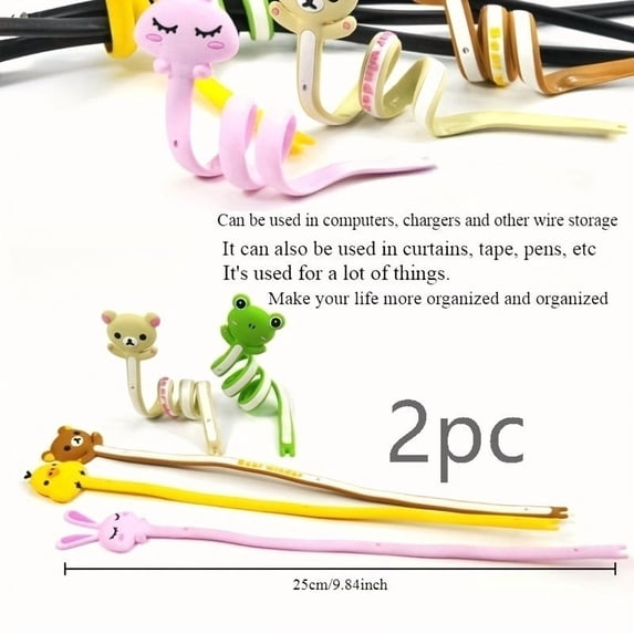Cute Animal-Shaped Cable Organizer Set - Multi-Function Data Cable ...