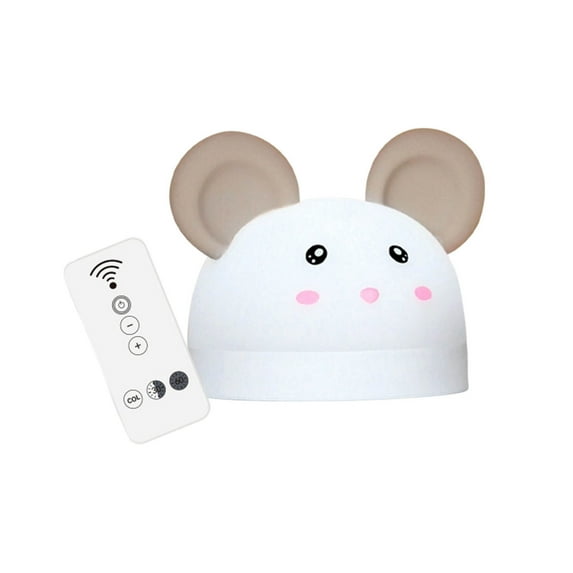 Cute Animal Silicone Night Light Alarm Clock – Remote-Controlled Color ...