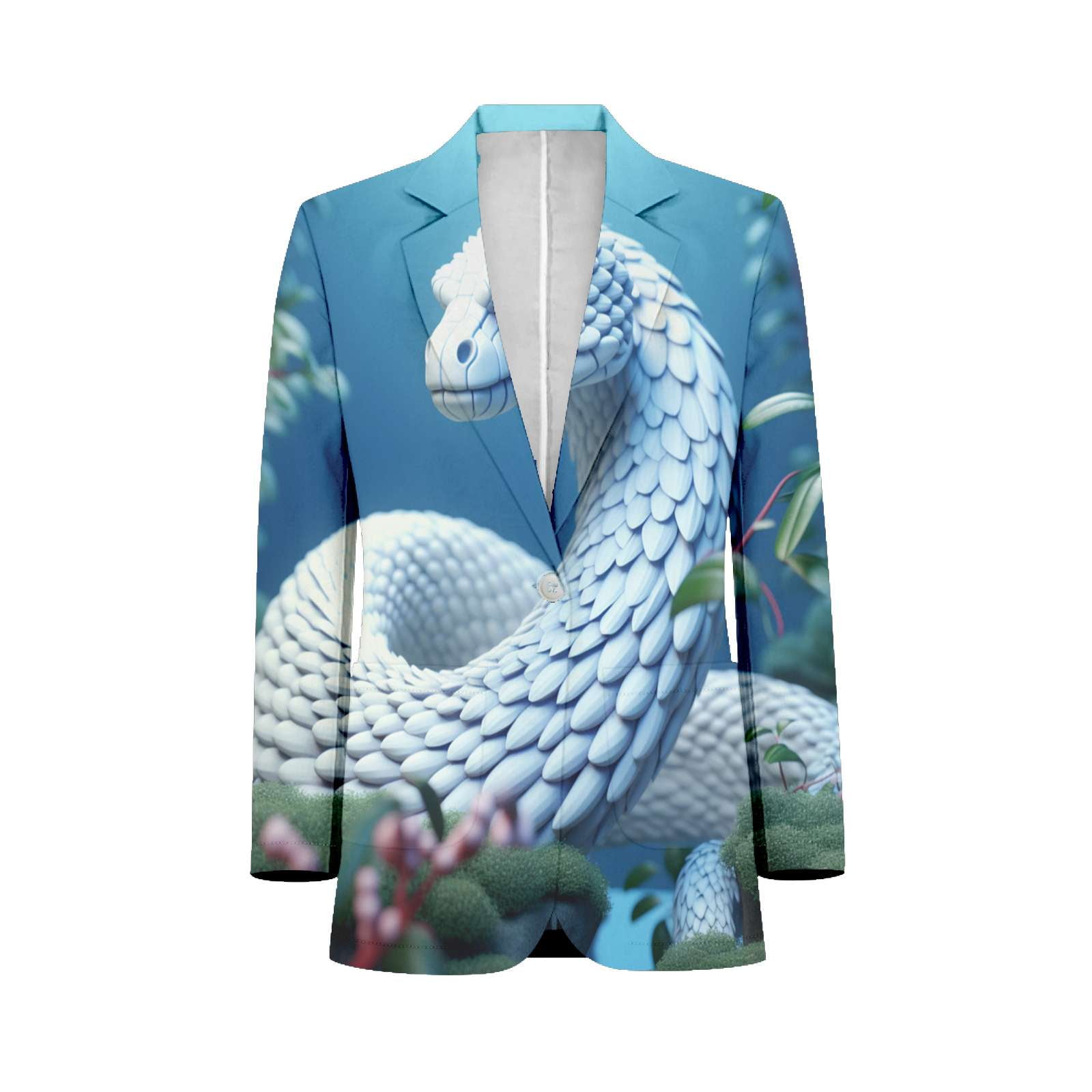 Cute Animal Snake Customized Men's Suits full man Shawl Collar ...
