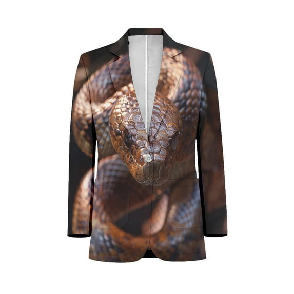 Cute Animal Snake Customized Men's Suits full man Shawl Collar ...