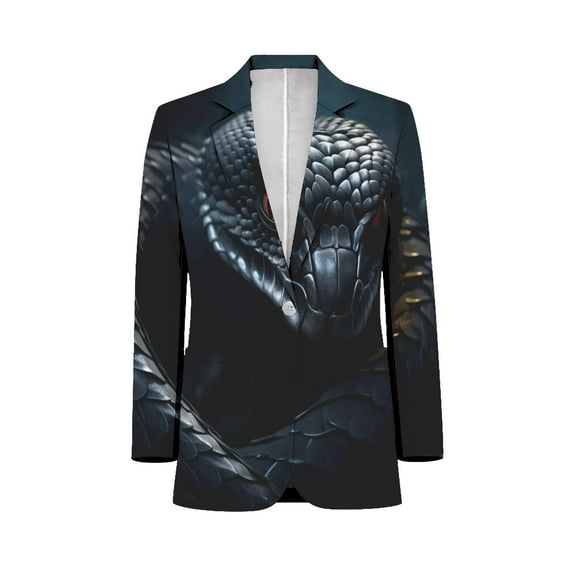 Cute Animal Snake Men Blazers Slim Clothing Summer Jacket Man Oversize ...