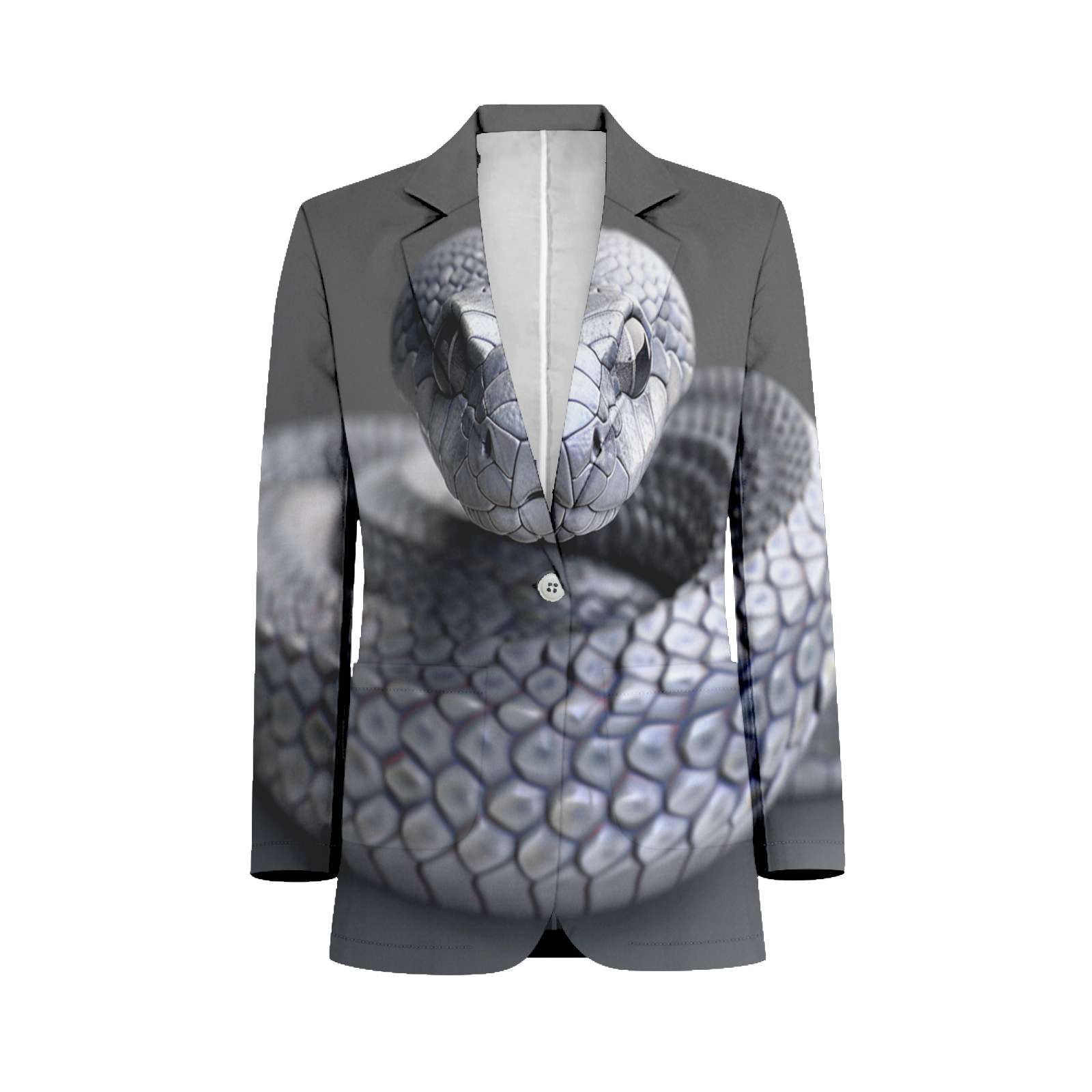 Cute Animal Snake Mens Suits Shawl Collar Slim Fit Suit Mens Groom ...