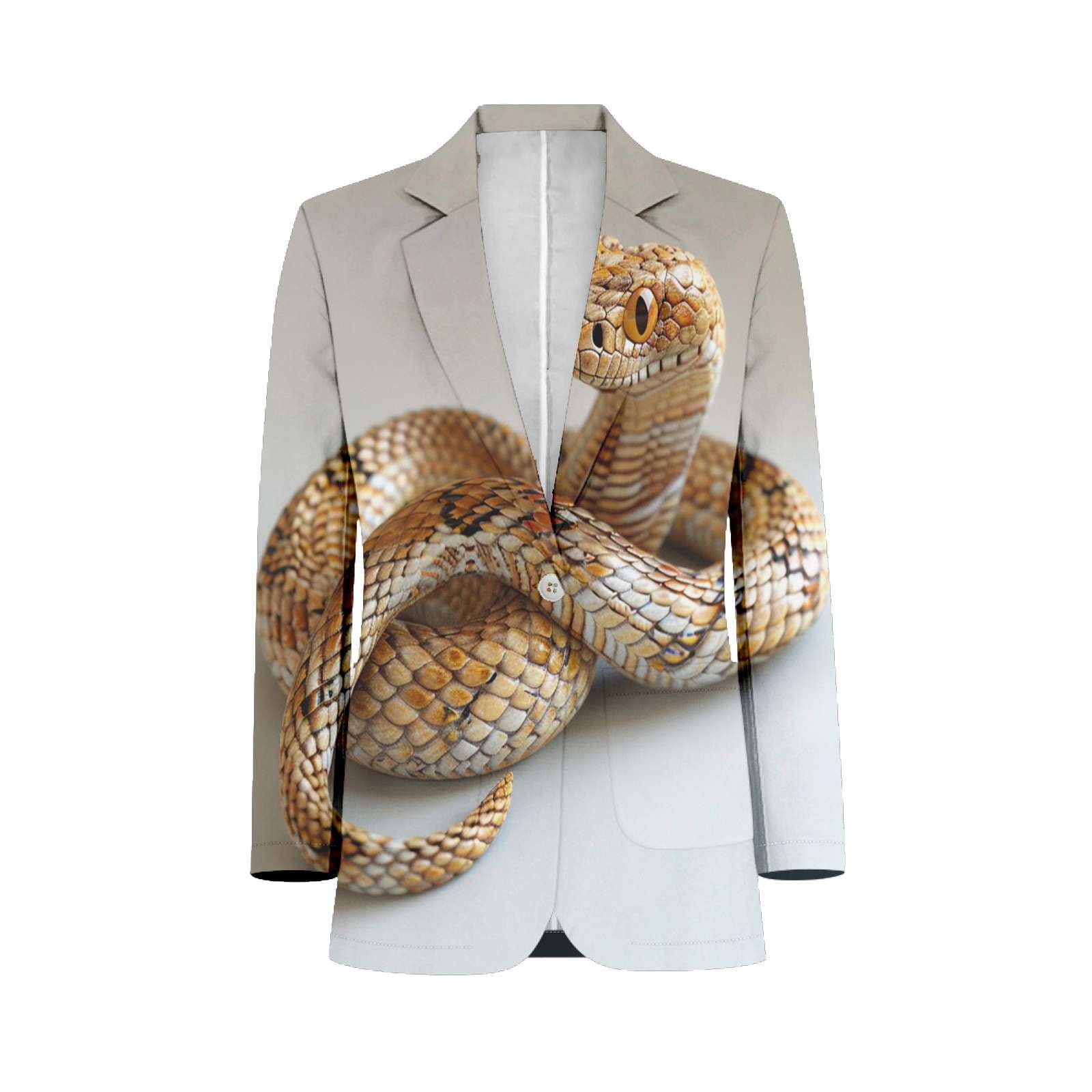 Cute Animal Snake Mens Suits Shawl Collar Slim Fit Suit Mens Groom ...