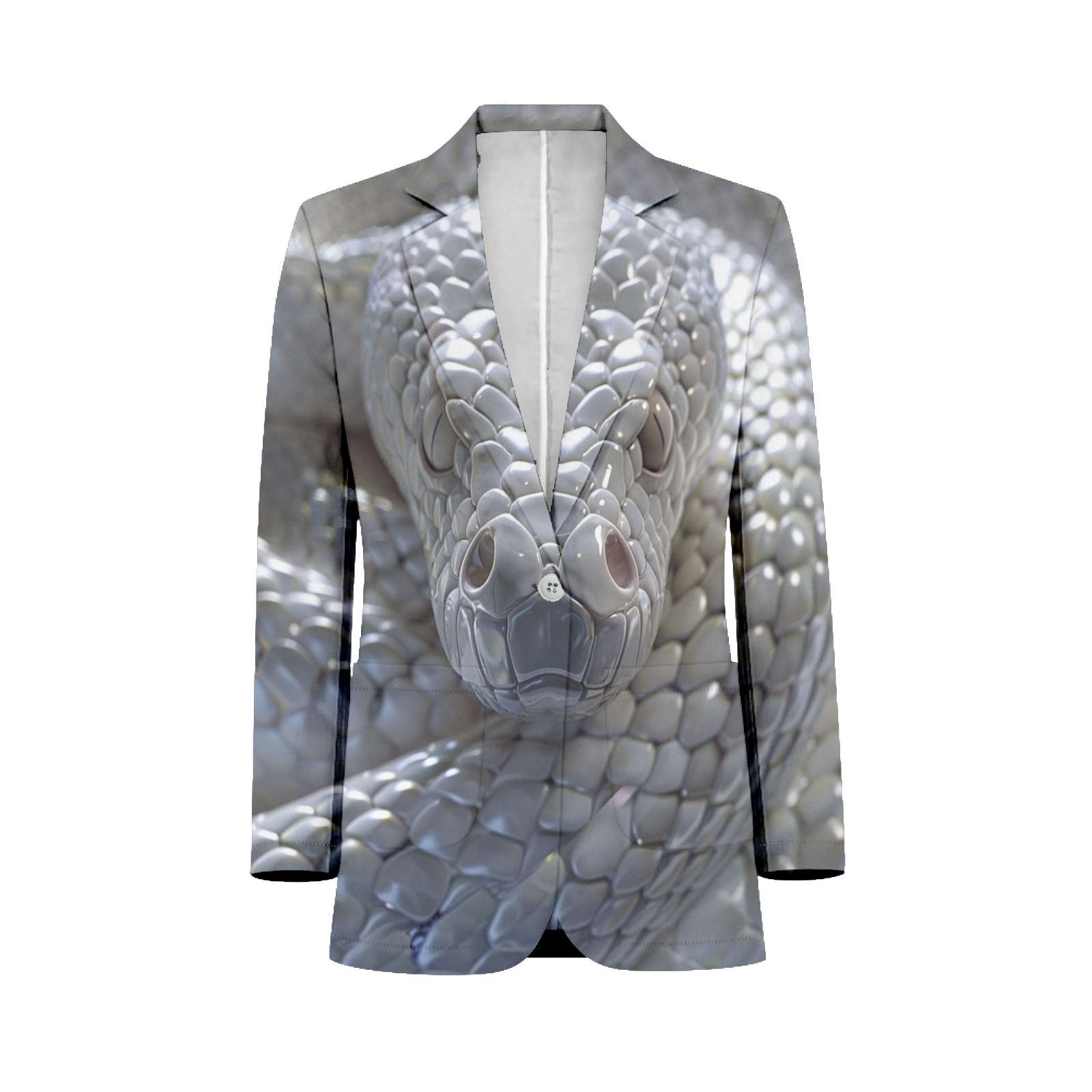 Cute Animal Snake Mens Suits Shawl Collar Slim Fit Suit Mens Groom ...