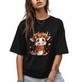 Cute Animal T Shirts for Women Short Sleeve Cotton Crewneck T-Shirt ...