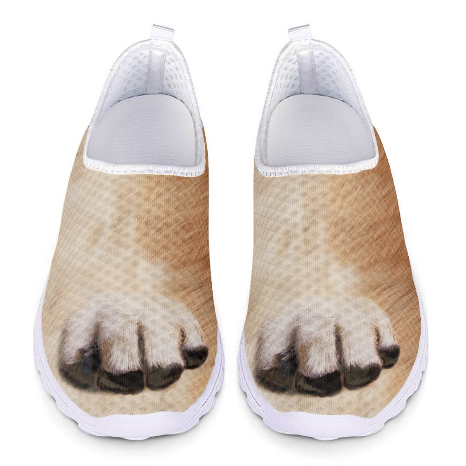 Cute Animal Tiger Foot Print Summer Light Woman Flat Shoes Loafers ...