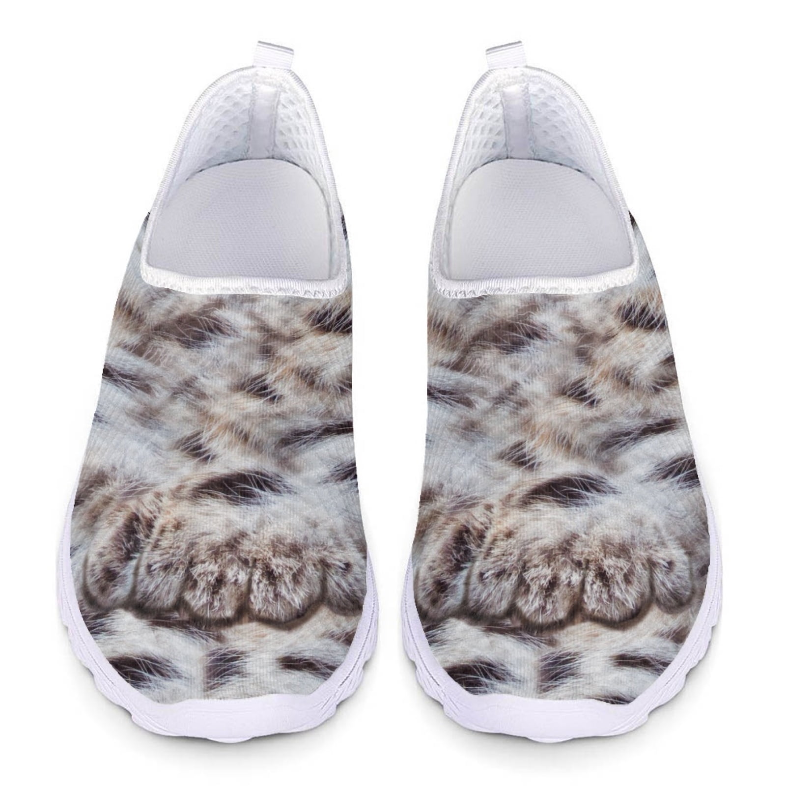 Cute Animal Tiger Foot Print Summer Light Woman Flat Shoes Loafers ...