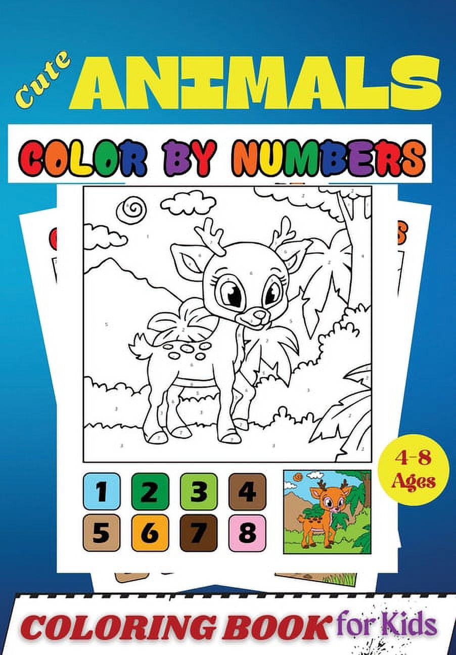 Cute Animals Color by Numbers, Book 1 (Paperback) - Walmart.com