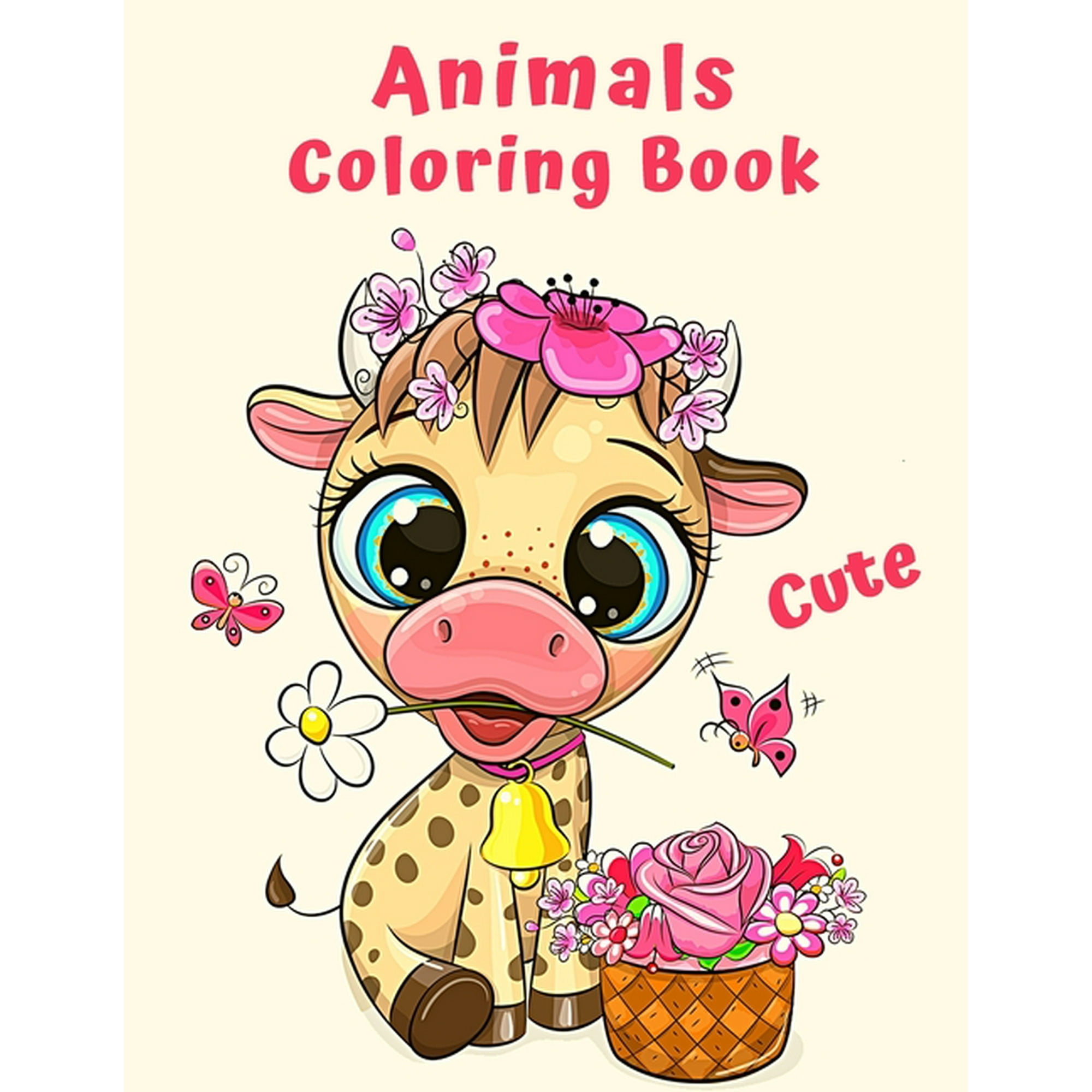 Cute Cartoon Baby Animals Coloring Pages