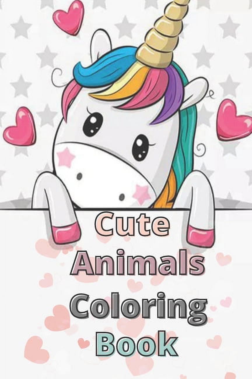 Cute Animals Coloring Book: The most popular and best educational ...