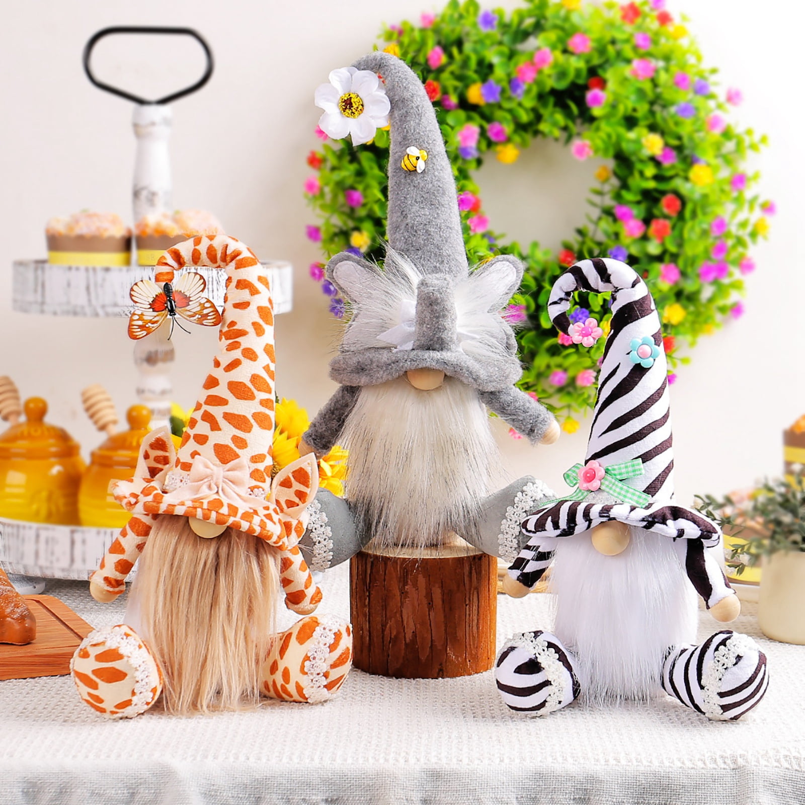 Cute Animals Gnomes Plush Decorations, Farmhouse Gnomes Decorations for ...
