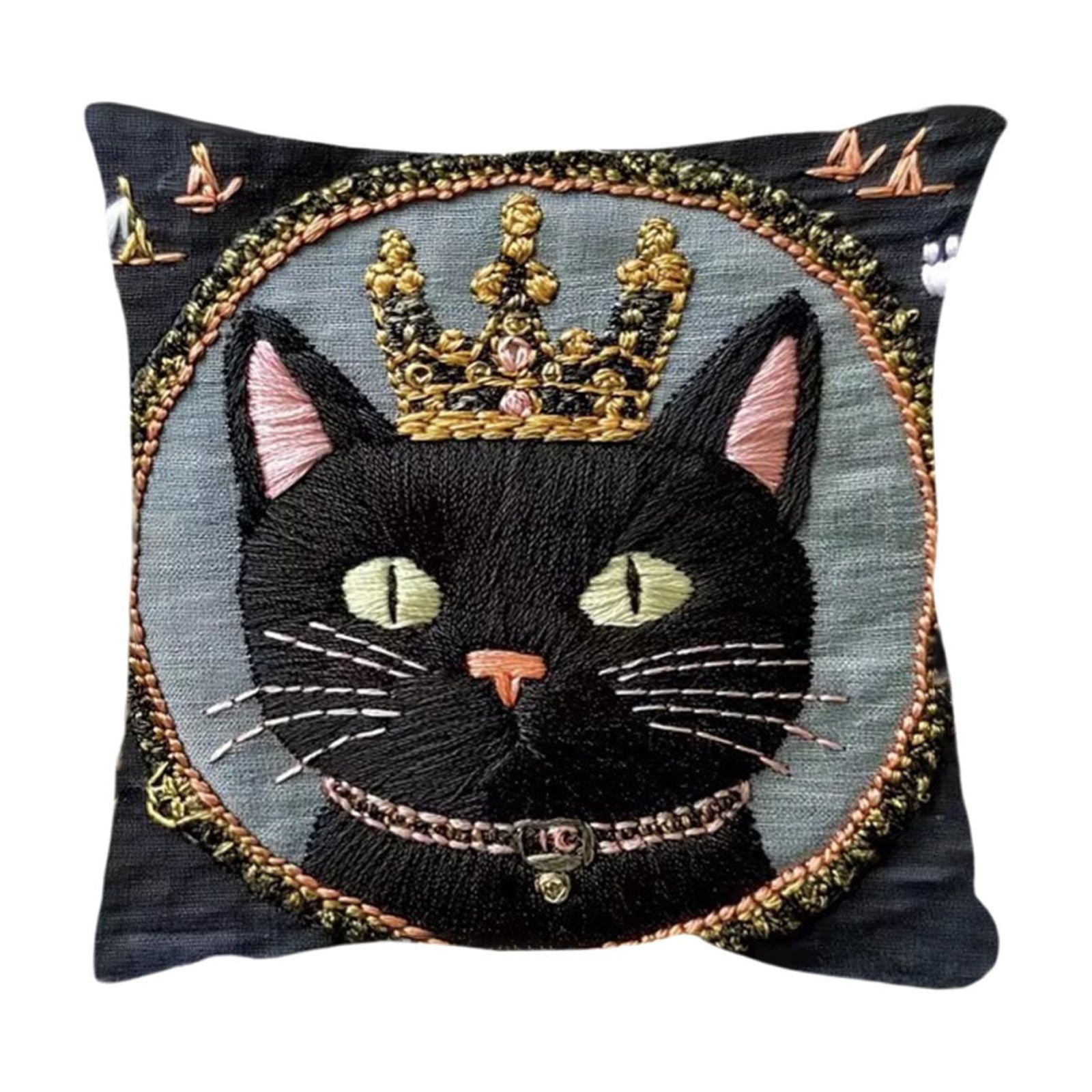Cute Animals Pillowcase for Bedroom Sofa Decor, Flock Cushion Cover for ...