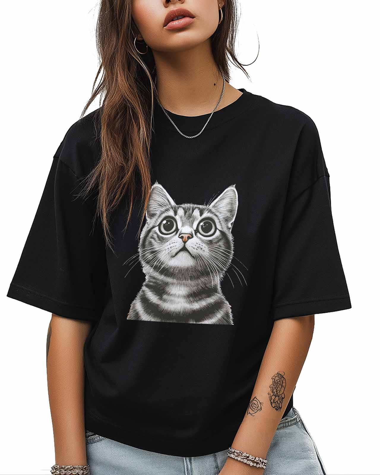 Cute Animals T Shirts for Women Short Sleeve Cotton Crewneck T-Shirt ...